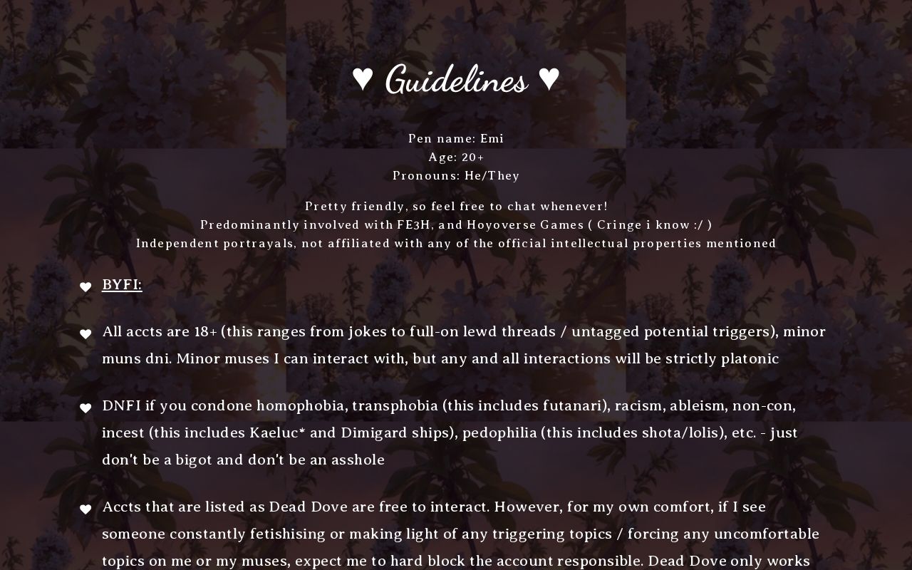 Emi mun's little RP pillowfort